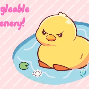 CUSTOMIZABLE VTUBER Cute Duck Ready to Use With Add-on Toggle-able ...