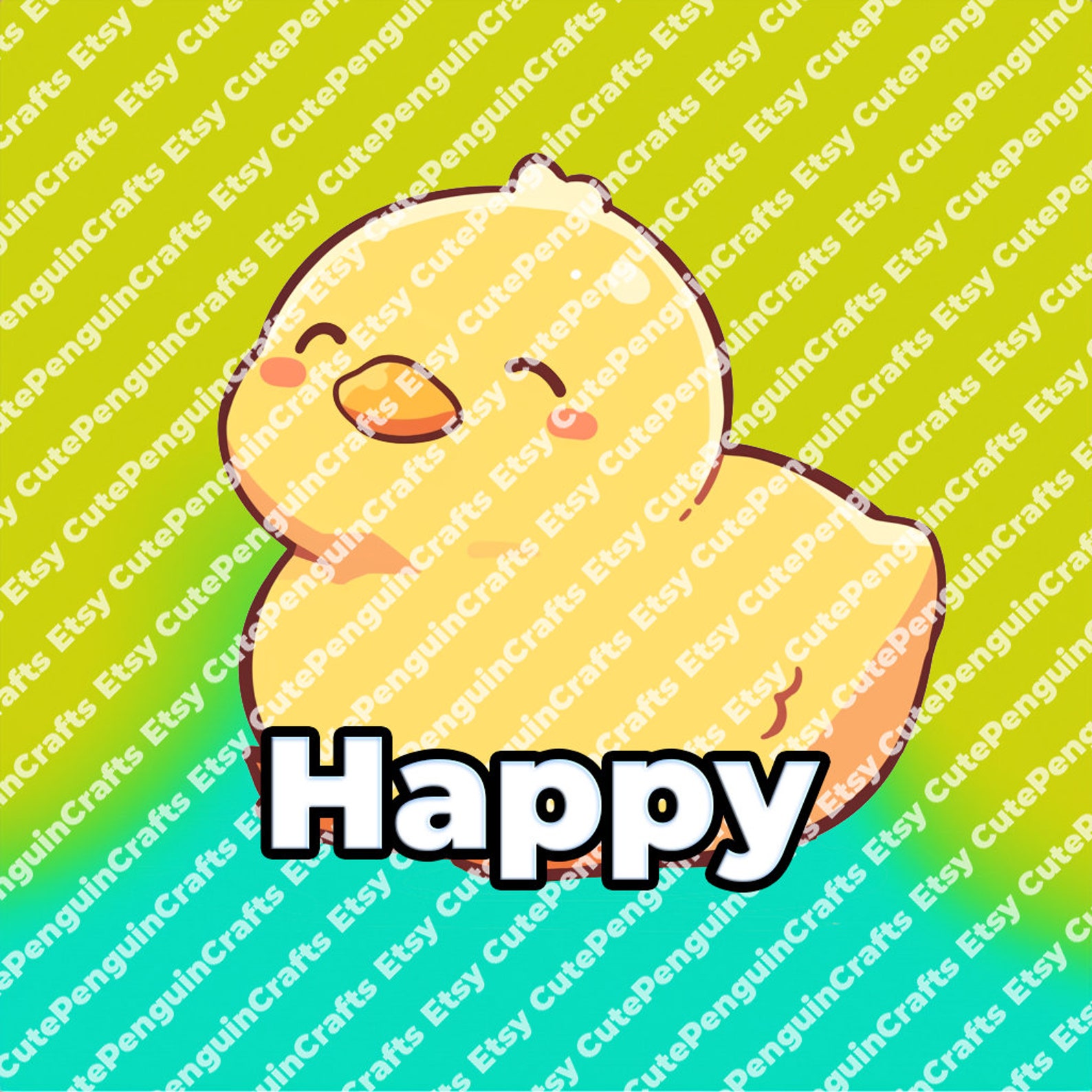 PNGTUBER Cute Duck With 4 Expressions. Vtuber Assets, Veadotube Model ...