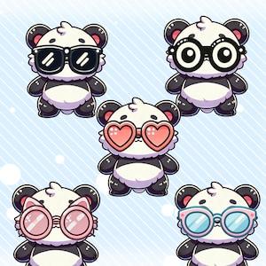 CUSTOMIZABLE VTUBER PANDA Ready to Use With Add-on Toggle-able Outfits ...