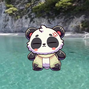 CUSTOMIZABLE VTUBER PANDA Ready to Use With Add-on Toggle-able Outfits ...