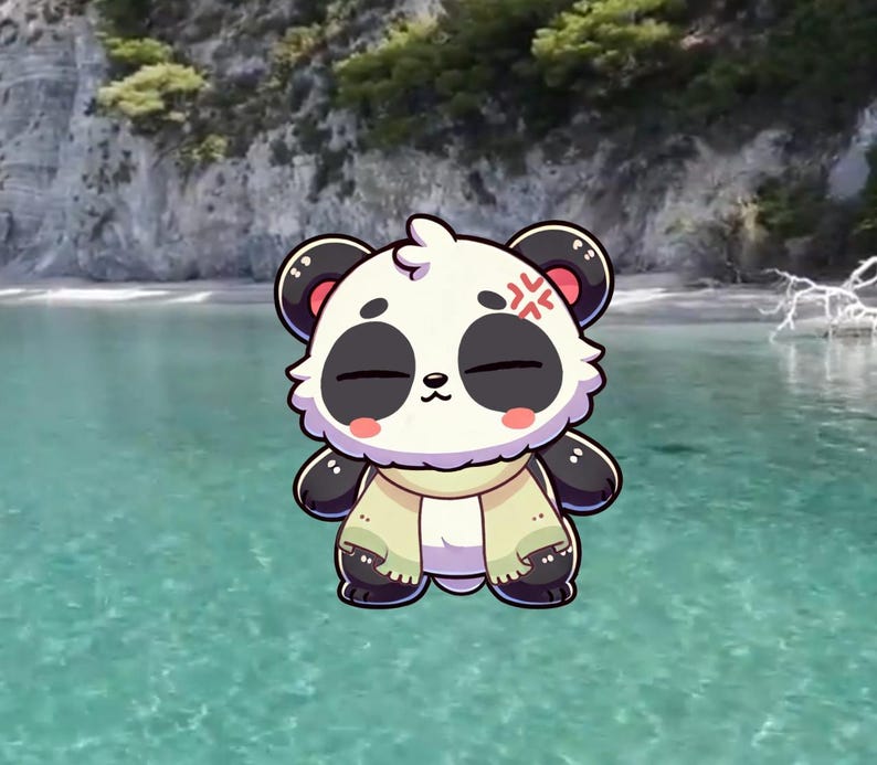 CUSTOMIZABLE VTUBER PANDA Ready to Use With Add-on Toggle-able Outfits ...