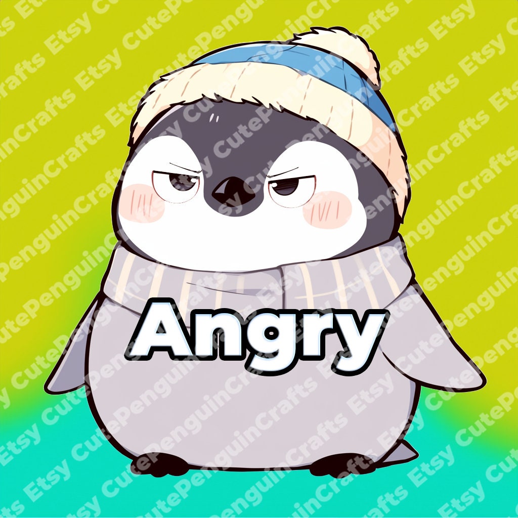 PNGTUBER Cute Penguin With 4 Expressions. Vtuber Assets, Veadotube ...