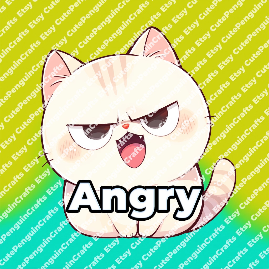 PNGTUBER Cute Cat With 4 Expressions. Vtuber Assets, Veadotube Model ...