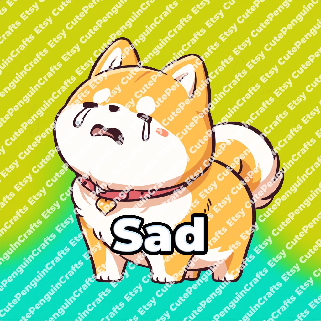 PNGTUBER Cute Dog With 4 Expressions. Vtuber Assets, Veadotube Model ...