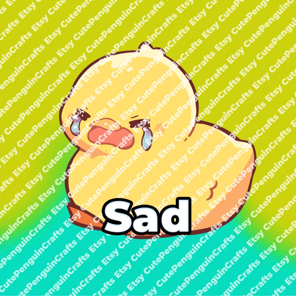 PNGTUBER Cute Duck With 4 Expressions. Vtuber Assets, Veadotube Model ...