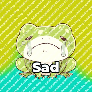 PNGTUBER Cute Frog With 4 Expressions. Vtuber Assets, Veadotube Model ...