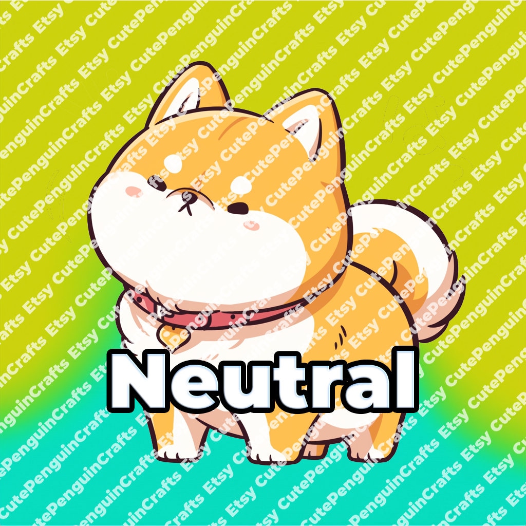 PNGTUBER Cute Dog With 4 Expressions. Vtuber Assets, Veadotube Model ...