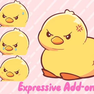 CUSTOMIZABLE VTUBER Cute Duck Ready to Use With Add-on Toggle-able ...