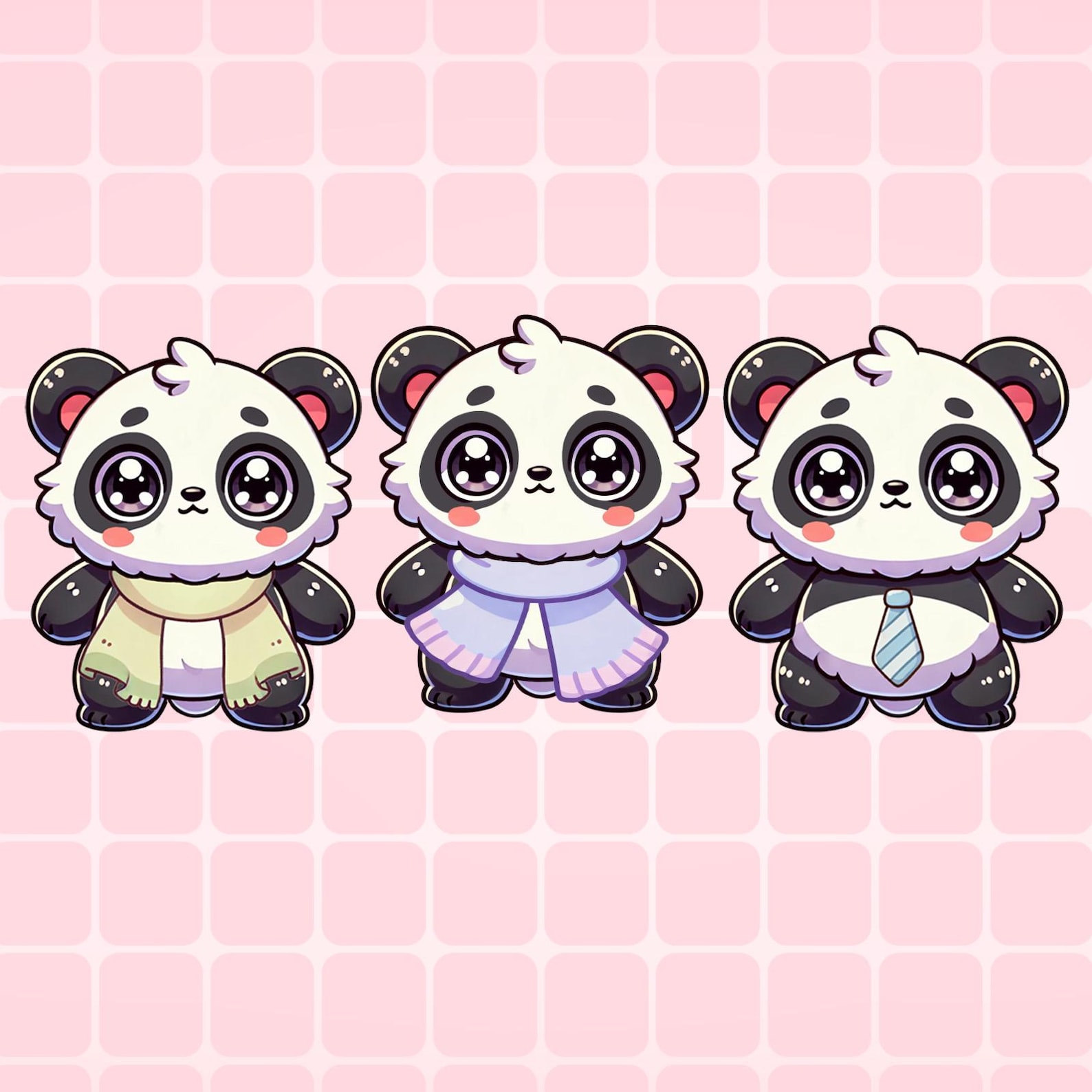 CUSTOMIZABLE VTUBER PANDA Ready to Use With Add-on Toggle-able Outfits ...