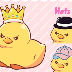 CUSTOMIZABLE VTUBER Cute Duck Ready to Use With Add-on Toggle-able ...