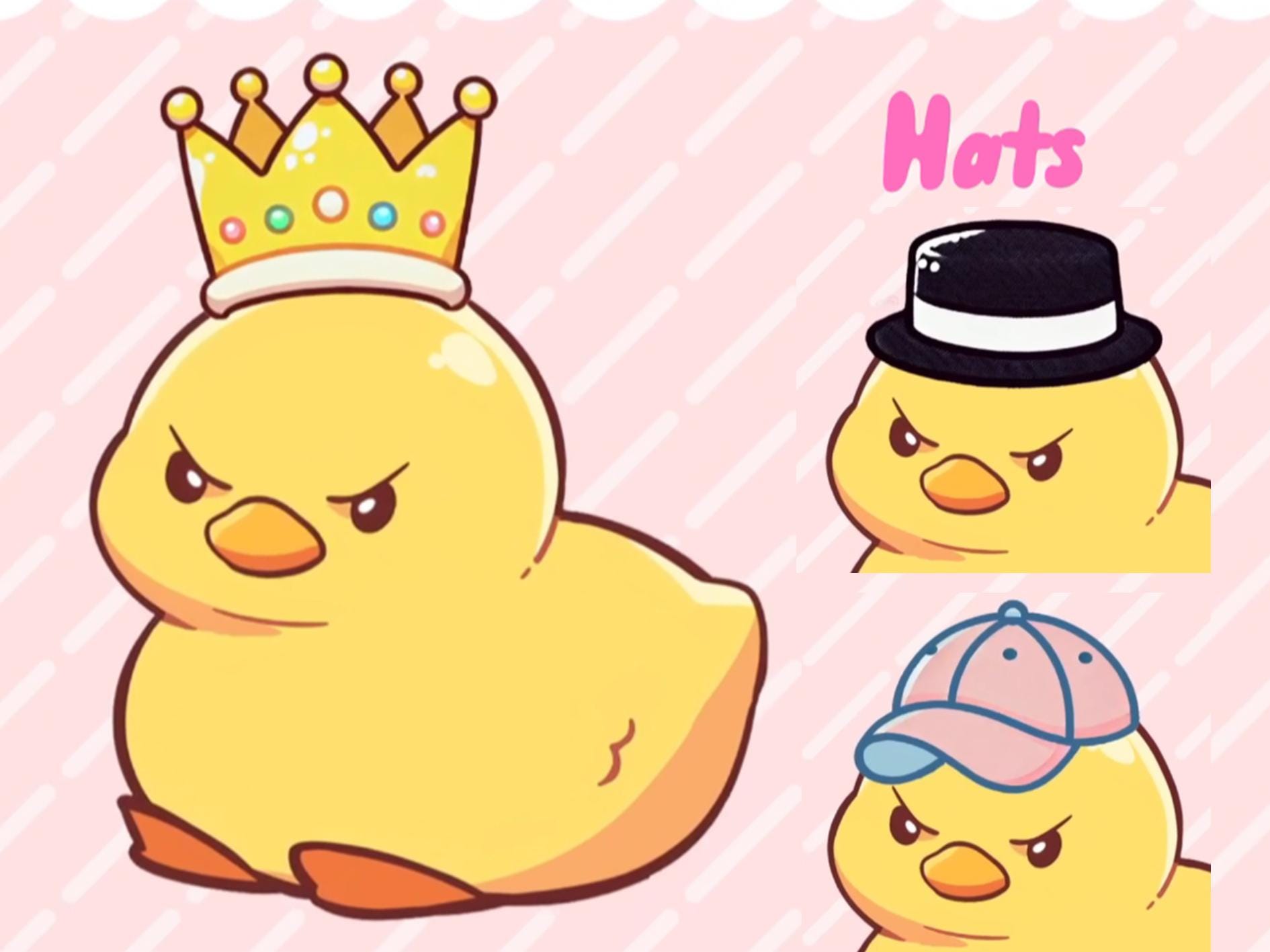 CUSTOMIZABLE VTUBER Cute Duck Ready to Use With Add-on Toggle-able ...