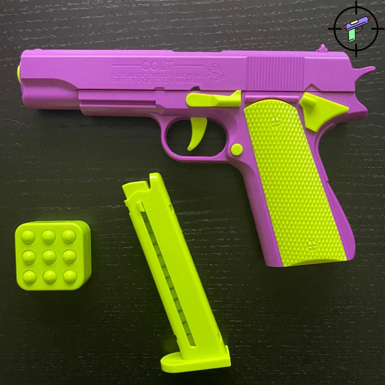 1911 Semiauto Shell Ejecting Dart Blaster Blowback Fidget Toy, Cosplay ...