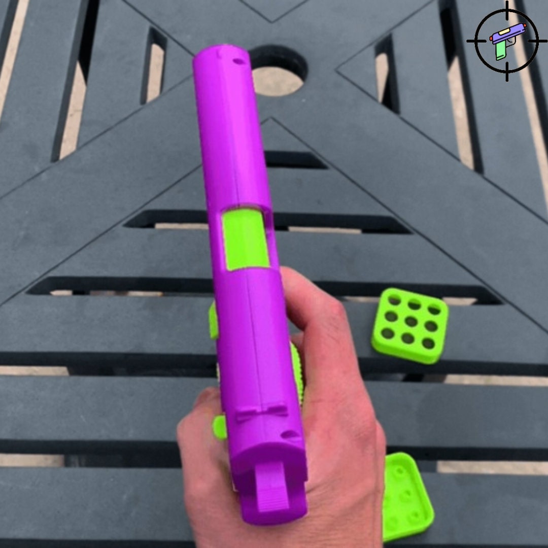 1911 Semiauto Shell Ejecting Dart Blaster Blowback Fidget Toy, Cosplay ...