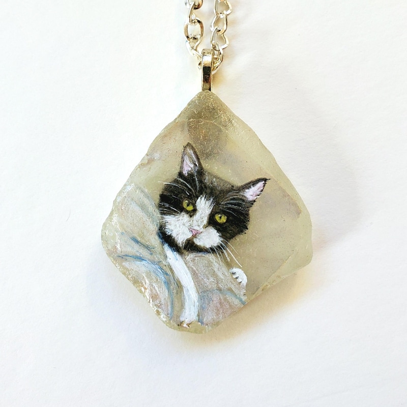 Hand Painted Pet Pendant - Etsy
