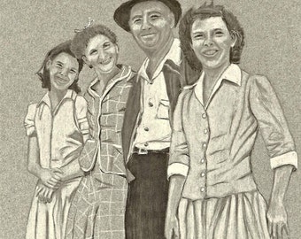 Custom Portrait Painting Ancestor portrait Vintage | Etsy