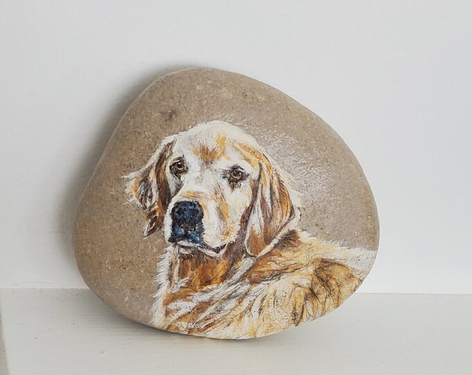 Set of Three Painted Dog Rocks Hand Painted Rocks Dogs Fun Painted ...