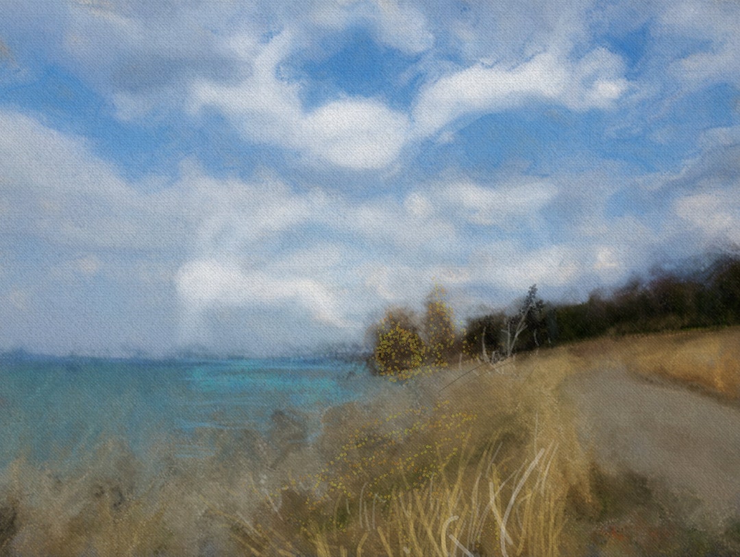 Petoskey, Lake Michigan Fine Art Print of East Park Shore on Little ...