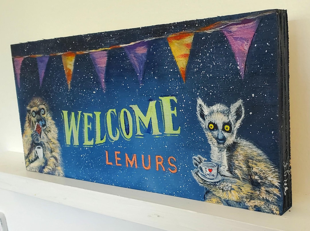 Custom Wooden Painted Welcome Sign Funny Welcome Sign Personalized Sign ...