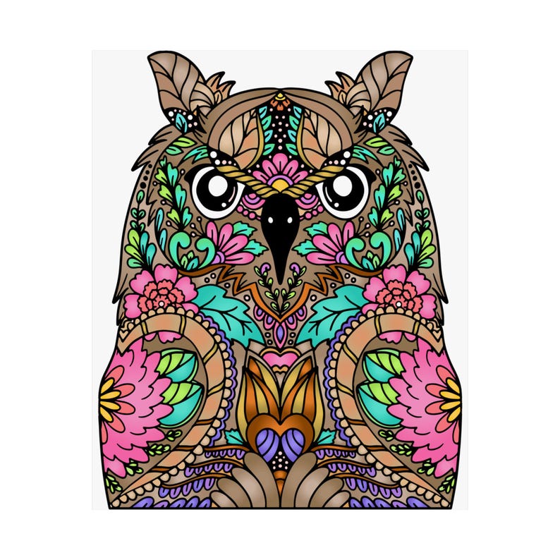 Motivational Classroom Poster, Owl Wildlife Matte Print, Teacher ...