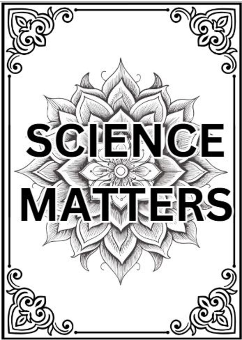 Science Coloring Pages for Kids: STEM Biology, Chemistry, Physics ...