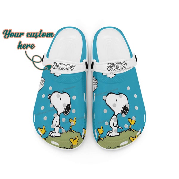 Snoopy Crocs - Etsy