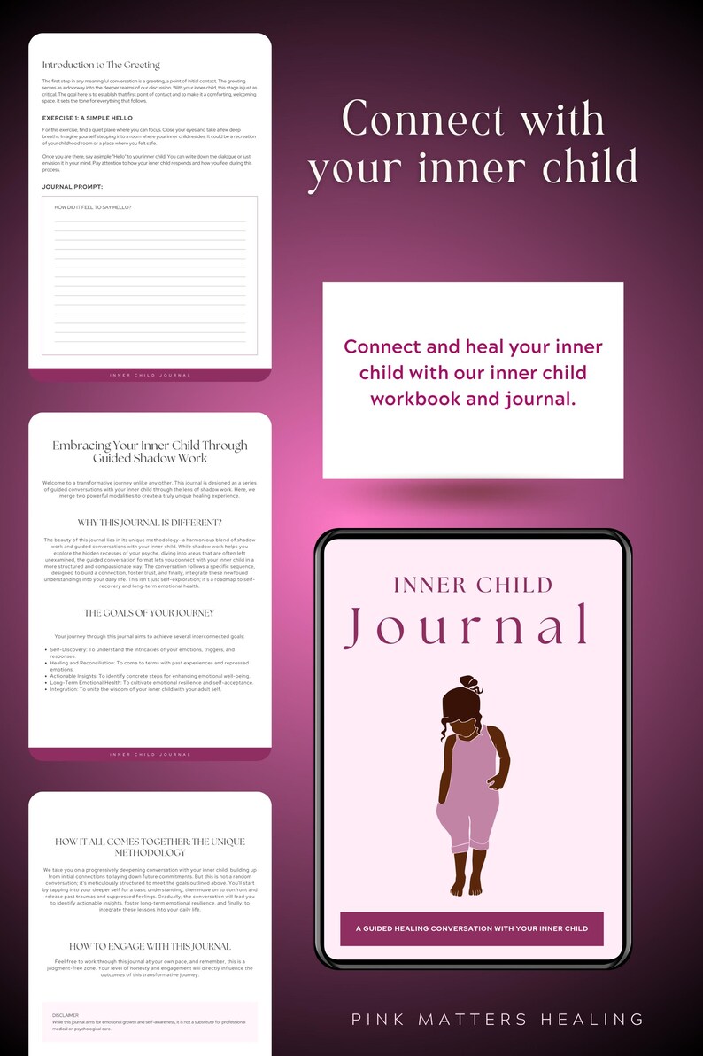Healing Journey Ultimate Bundle: Healing Workbook, Inner Child Journal ...