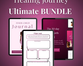 Healing Journey Ultimate Bundle: Healing Workbook, Inner Child Journal ...