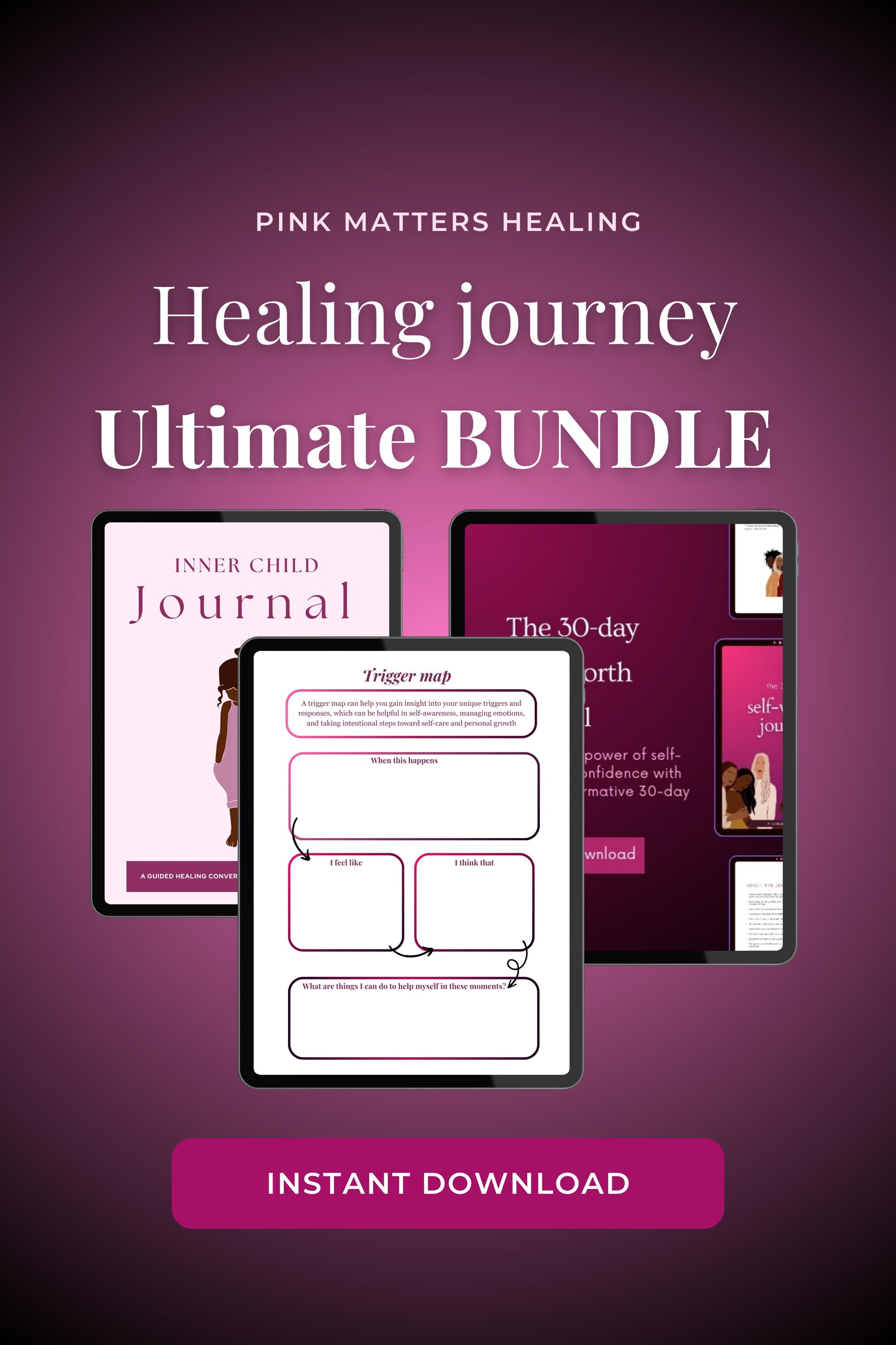 Healing Journey Ultimate Bundle: Healing Workbook, Inner Child Journal ...