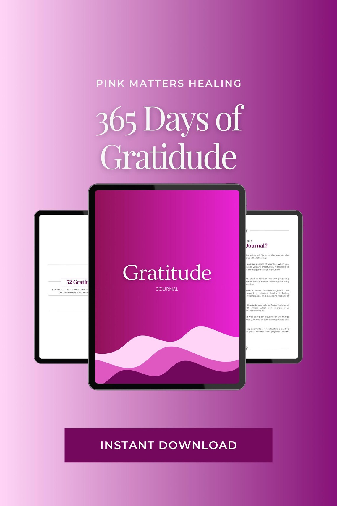 365 Days of Gratitude Self Care, Healing Journal, Gratitude Journal ...