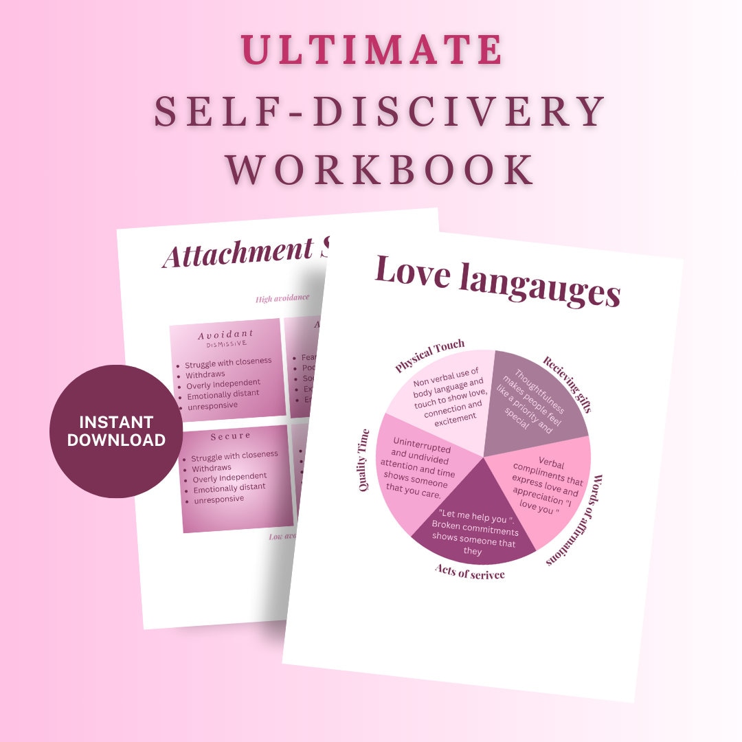 Self-discovery Workbook for Love and Relationships; Healing Journal and ...