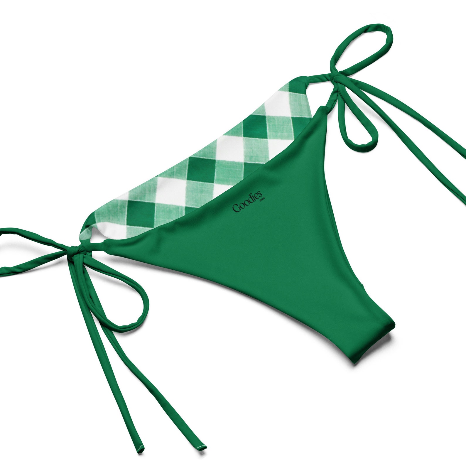 Coastal Y2k Plaid Bikini Tartan Pattern Checkered Bikini Hot Girl