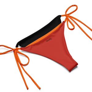Burnt Orange Triangle Bikini, Multicolor Striped Bikini - Etsy