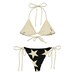 Black Star Print Bikini: Retro Vintage Style Swimsuit - Etsy