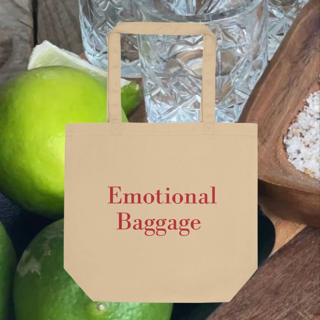 Emotional Baggage Tote Bag, Cotton Canvas Tote Bag, Gifts for Friends ...