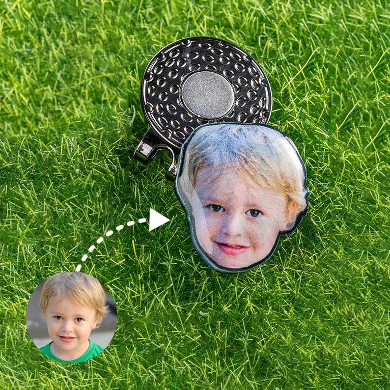Custom Golf Marker With Photo, Picture Golf Ball Marker Magnetic Hat ...
