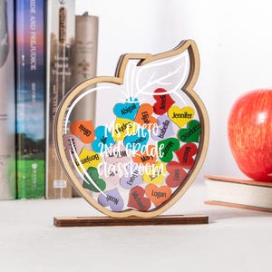 Personalized Teacher Appreciation Gift Custom Teacher Apple Ornament ...