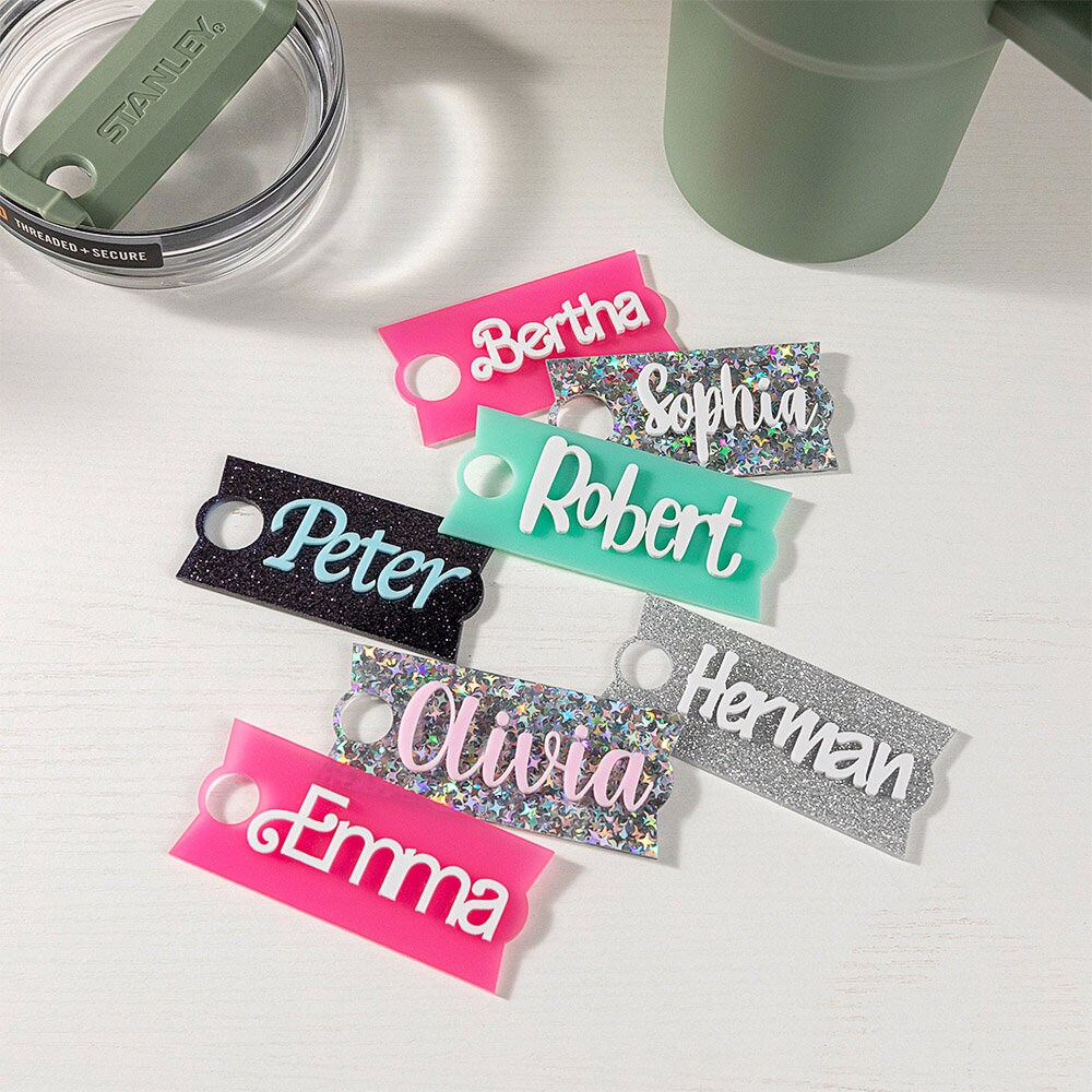 Stanley Name Plate, Personalized Name Tag for Stanley Lid, Name for ...