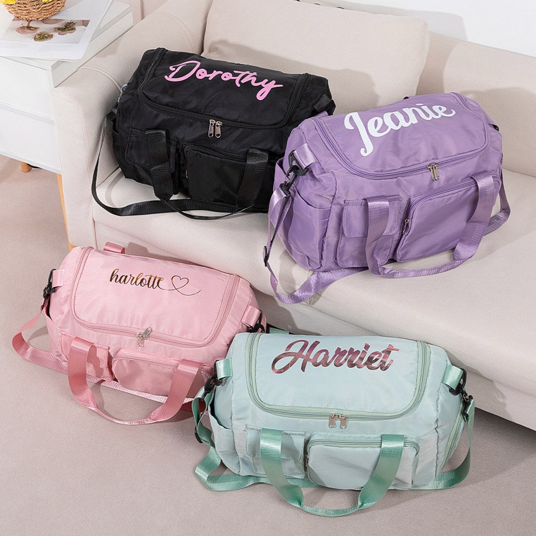 Customized Weekend Bags Personalized Name Duffel Bag Cute Overnight Bag ...