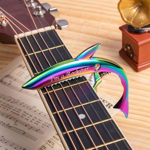 Personalized Shark Guitar Capo With Name,metal Guitar Capo, Guitarist ...