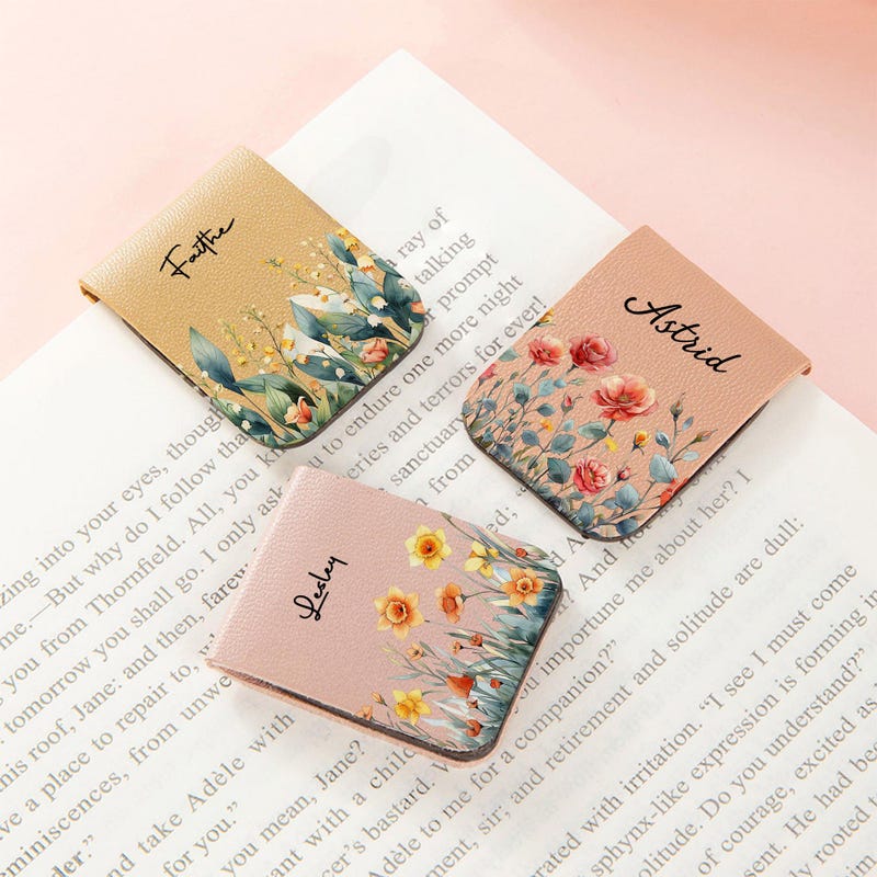 Watercolor Bookmark Name - Etsy