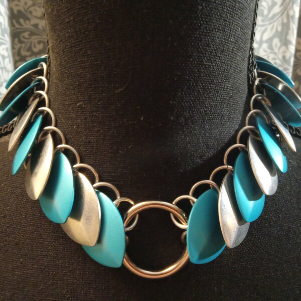 Scale Mail Necklace - Etsy