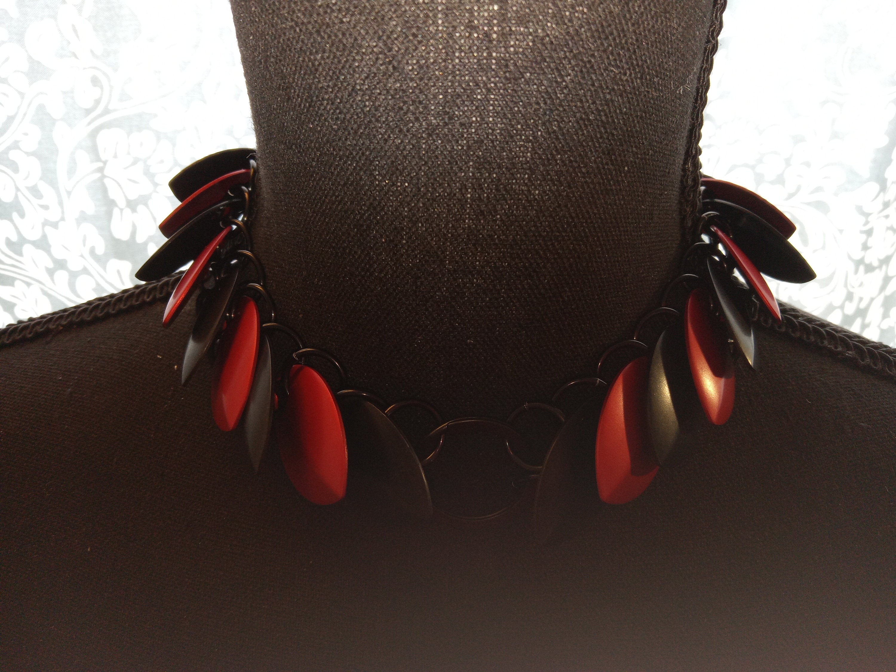 Custom Dragon Scale Choker Large Scale Mail Necklace - Etsy