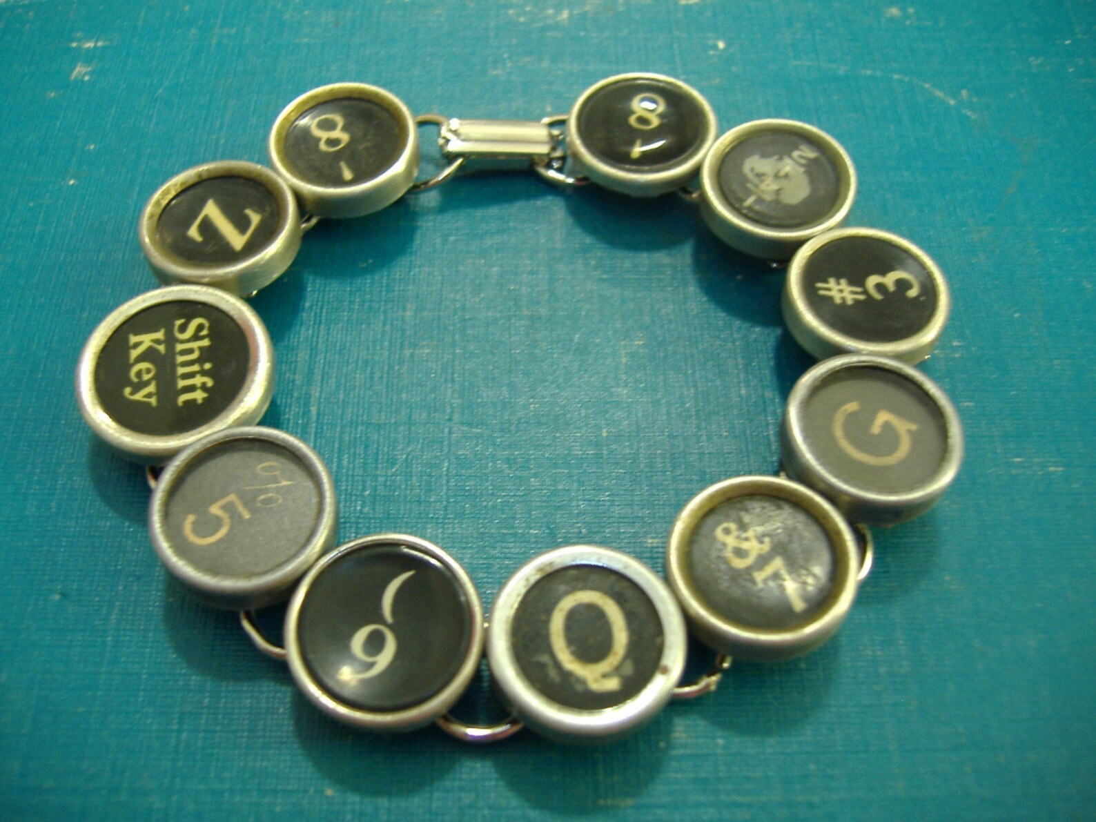 Wholesale Lot of 6 TYPEWRITER Key BRACELET All BLACK Keys | Etsy