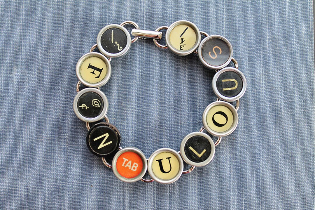 Fantabulous Typewriter Key Bracelet: Add a Touch of Fantabulousness to ...