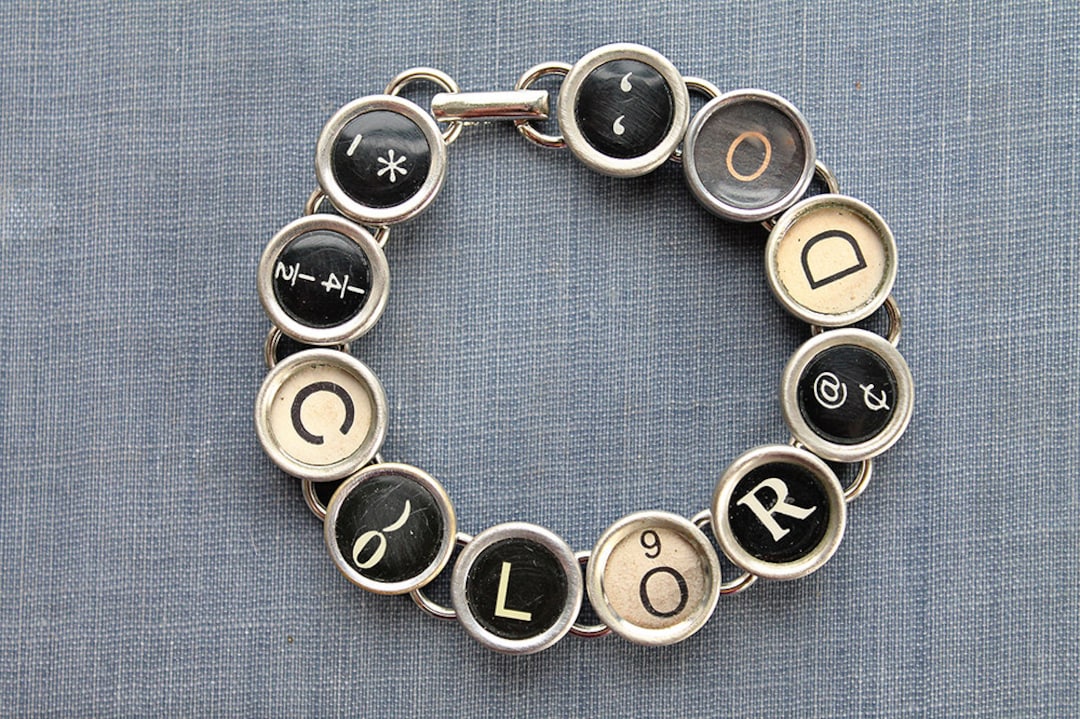 Introducing Our "colorado" Typewriter Key Bracelet - Etsy