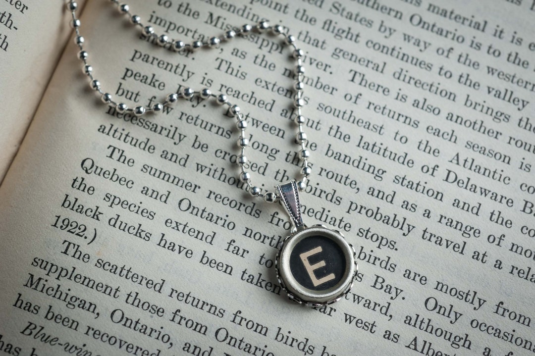 Experience Ecstasy in Style With a Vintage TYPEWRITER Key NECKLACE ...
