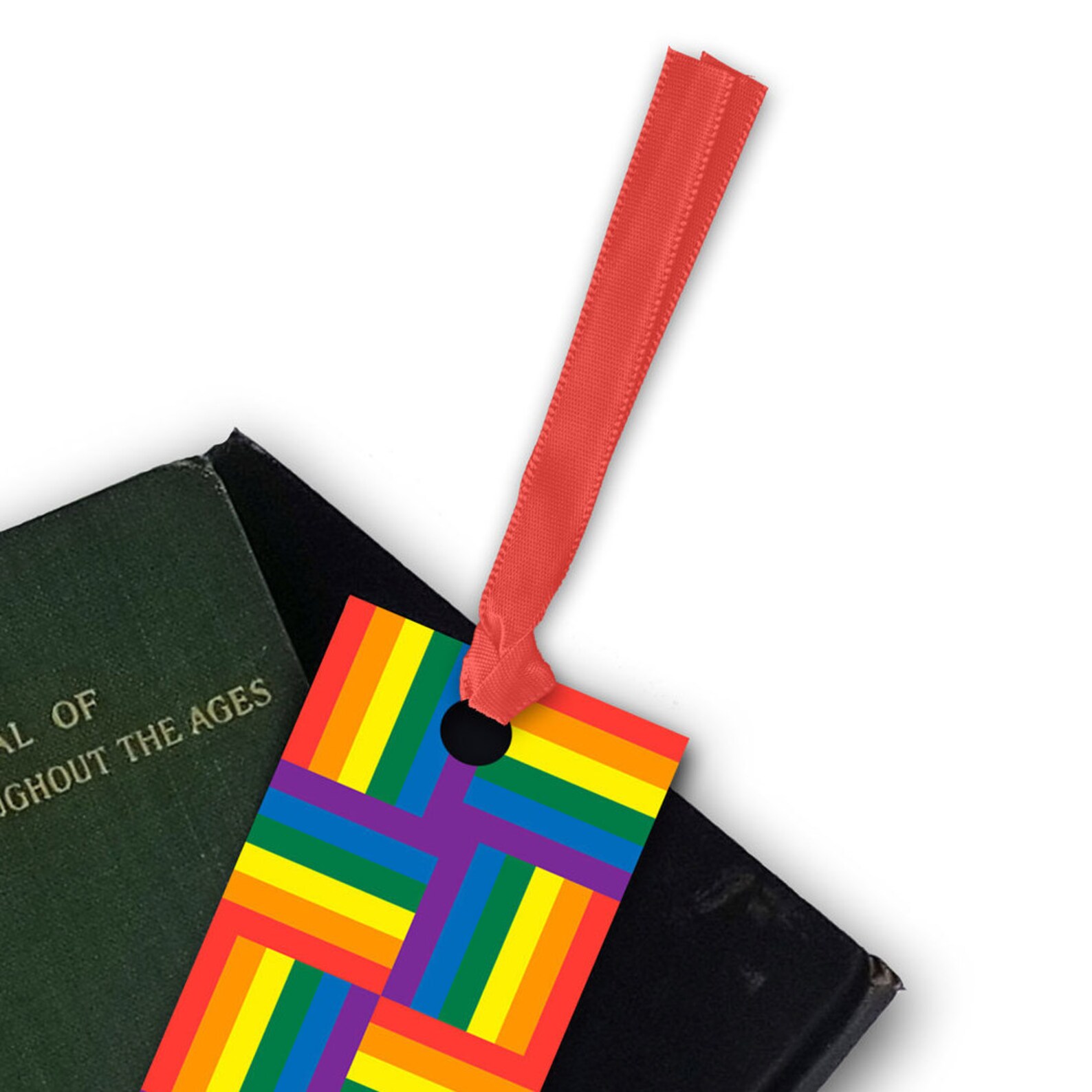 Laminated Bookmark, Gay Pride Rainbow Bookmark With Ribbon Gifts for ...