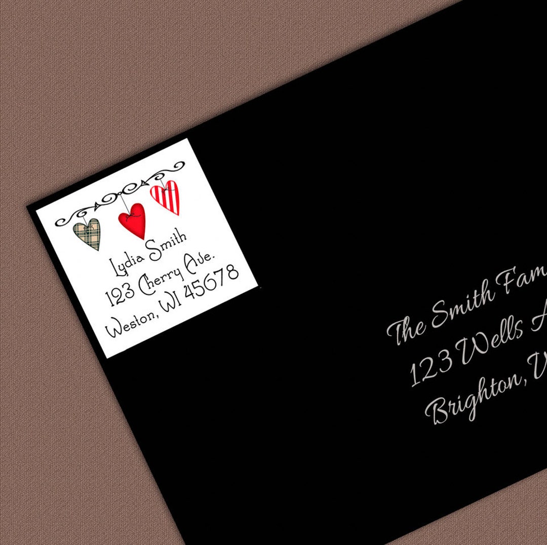 Christmas Address Labels, Personalized Address Label Stickers, Address ...