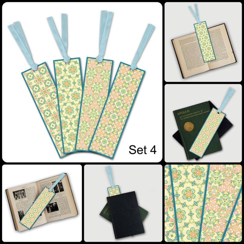 Laminated Bookmark With Ribbon Book Worm Book Mark Gift for - Etsy