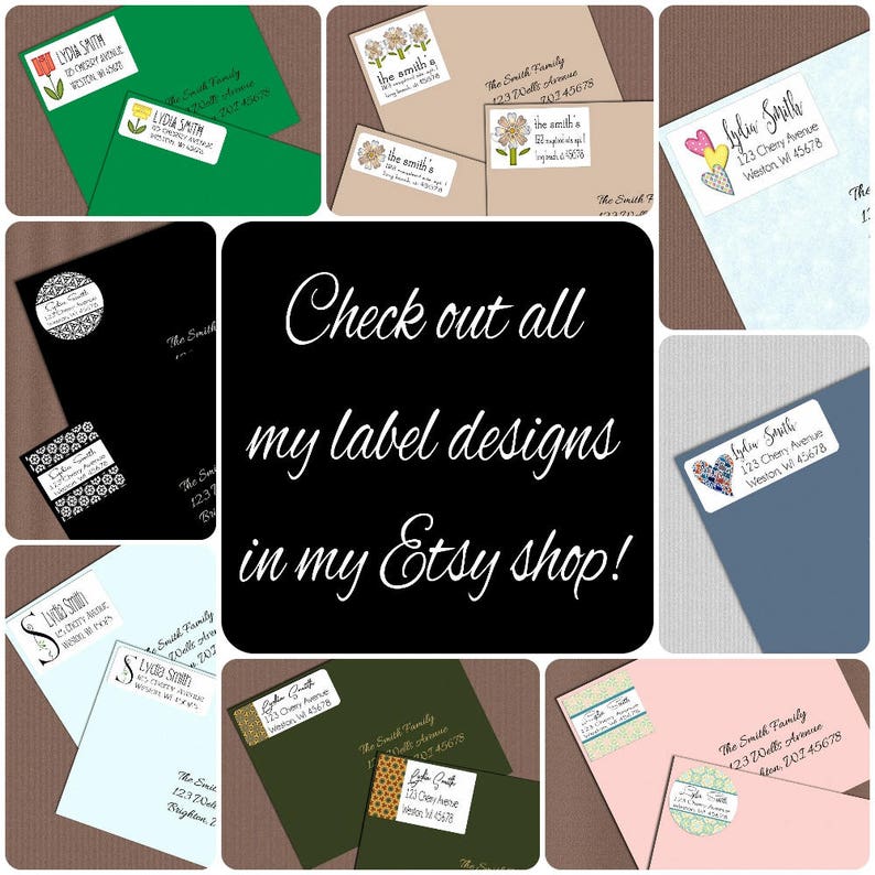 Personalized Custom Mailing Label and Gift Tag Sticker - Etsy